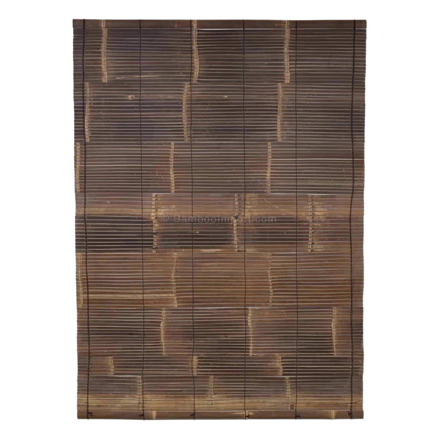 Zwart Bamboe Rolgordijn 150 x 200 cm - Bamboe België